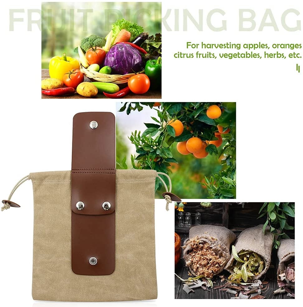 Large Waxed Canvas Mushroom Foraging Bag, Collapsible Multipurpose ...