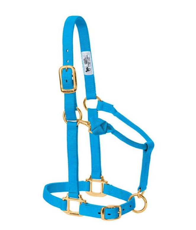 Weaver Leather Adjustable Nylon Halter - Triple-Ply Brass Hardware ...