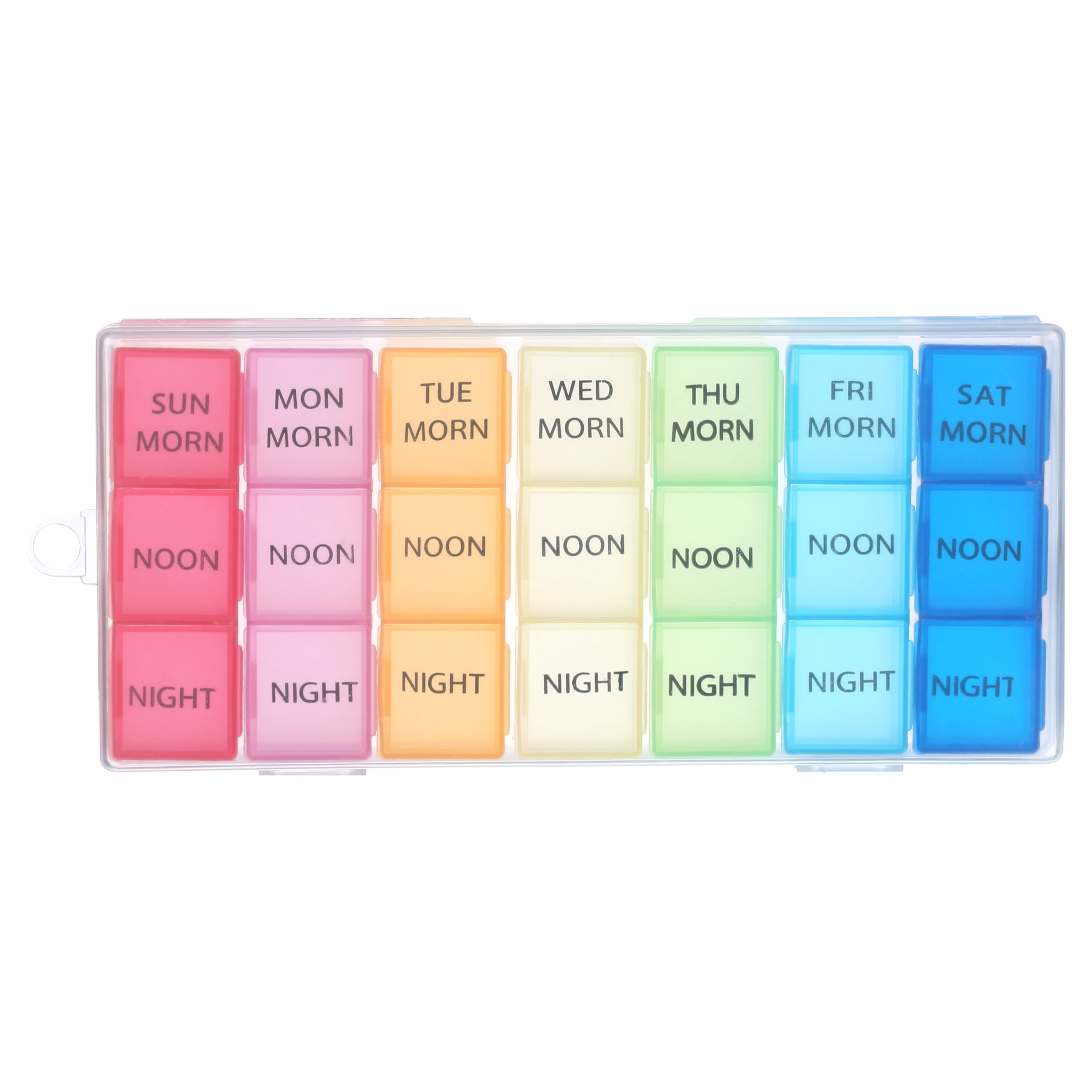 Large Weekly Pill Organizer 3 Times A Day, Moisture-Proof 7 Day Pill ...