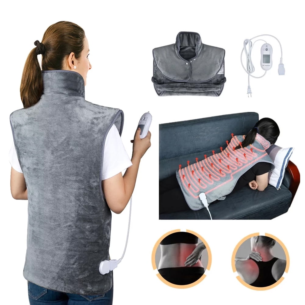 Large Weighted Heating Pad for Neck and Shoulders,40"x24" Electric ...