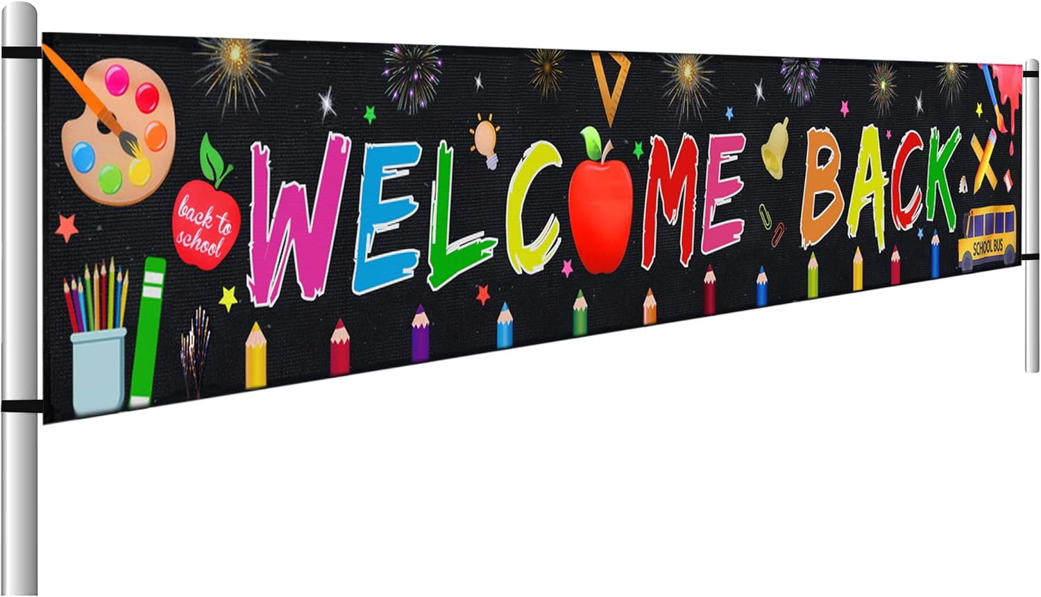 Large Welcome Back Banner, First Day of School Banner, Back to School ...