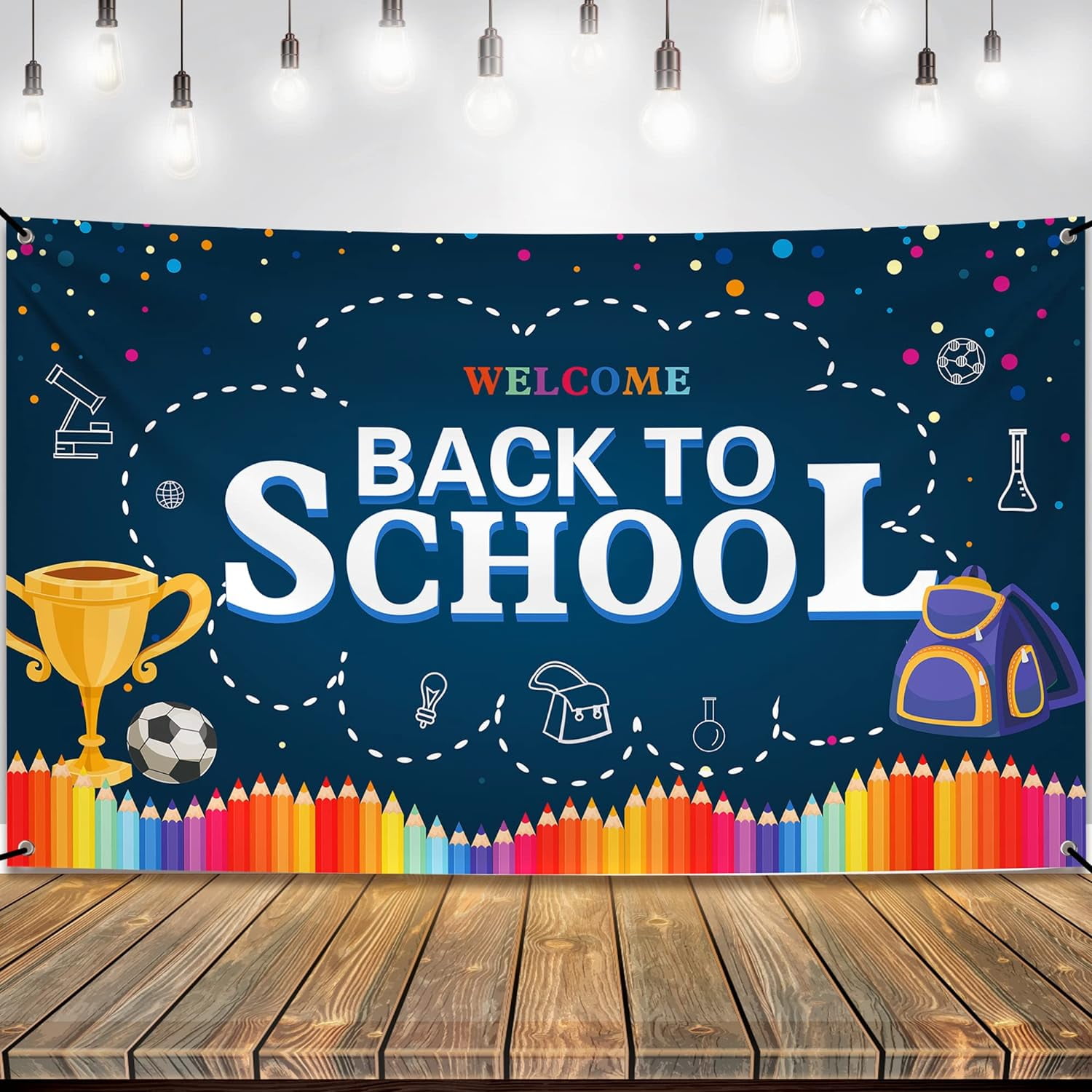 Large Welcome Back To School Backdrop Banner 7x5ft, Back To School ...