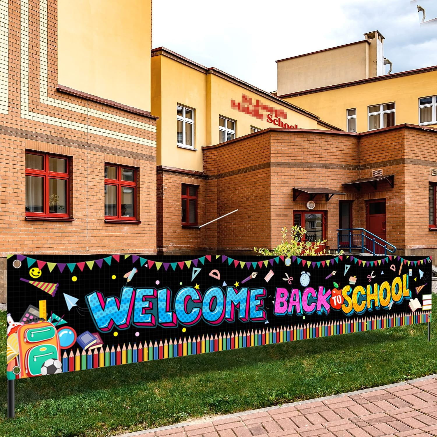 Large Welcome Back To School Banner, Back To School Decorations Back To ...
