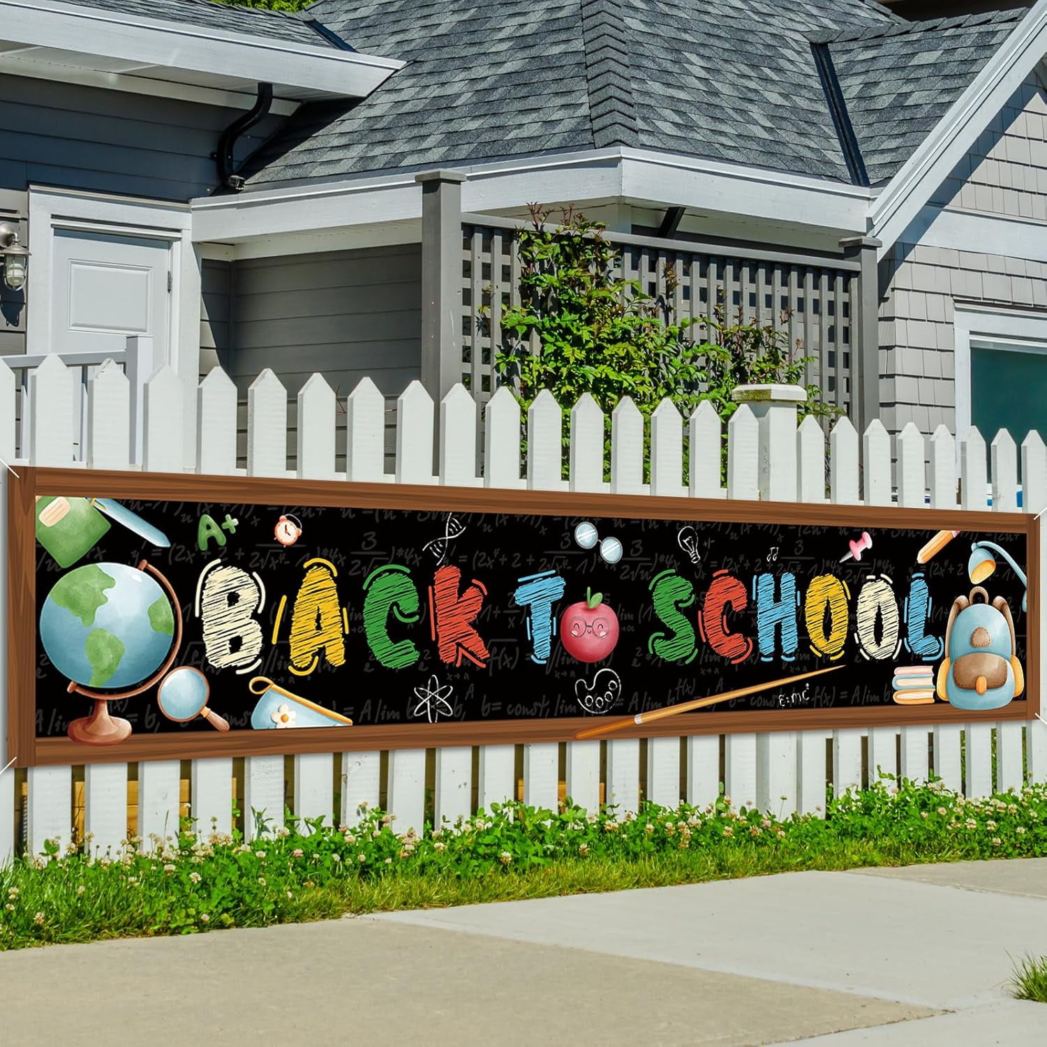 Large Welcome Back To School Banner for Fence FirDay of School 1Day of ...