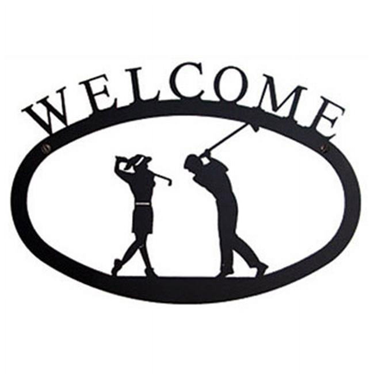 Large Welcome Sign Two Golfers - Walmart.com