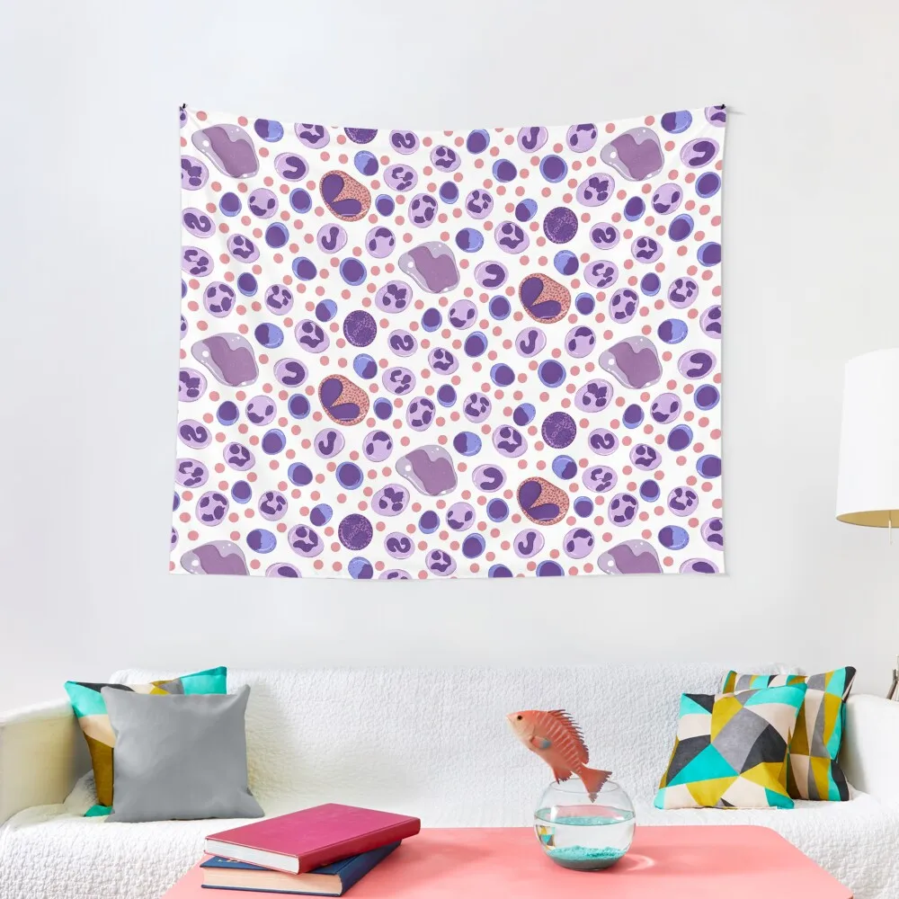 Large White Blood Cell Pattern Tapestry rations For Your Bedroom Cute r ...