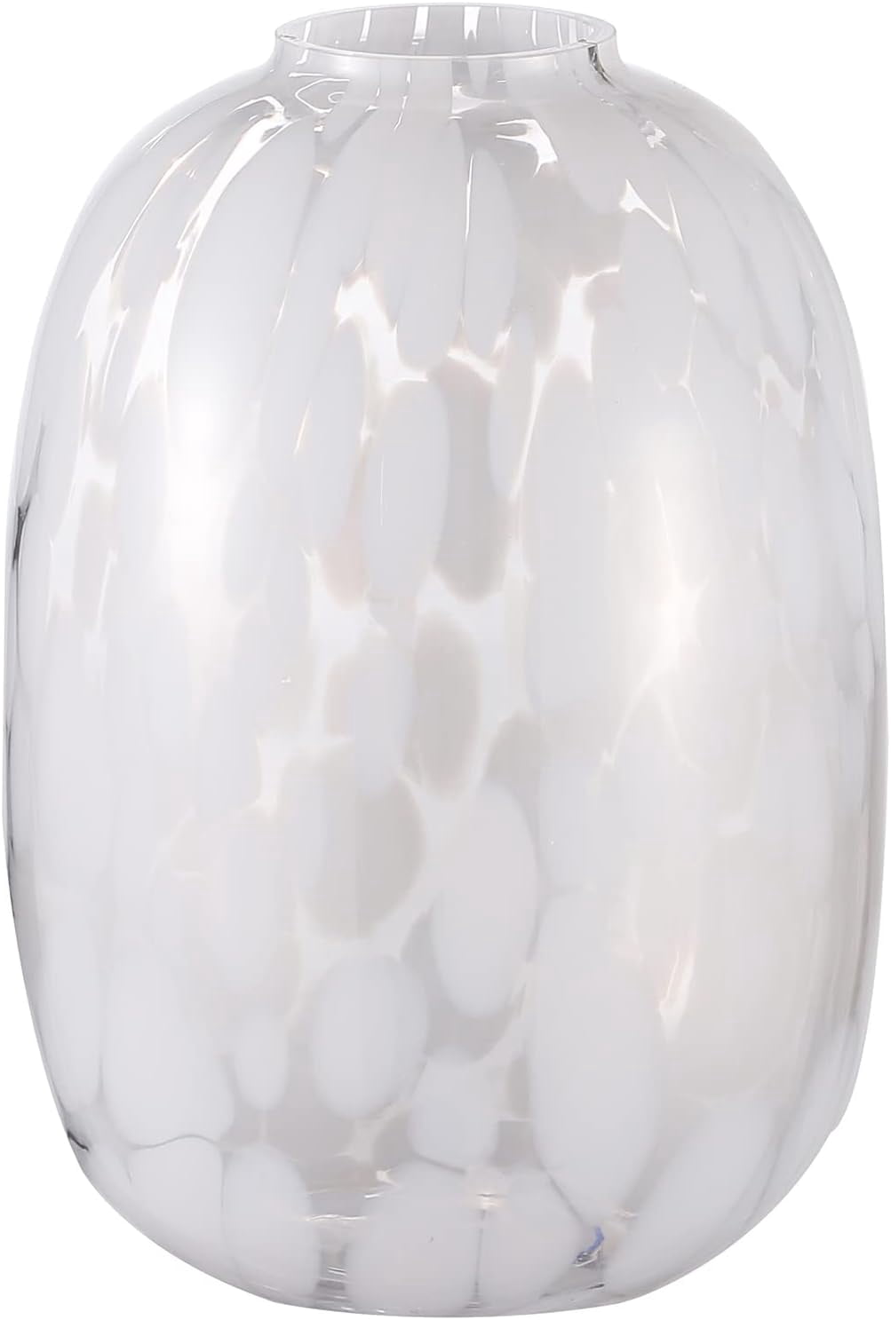Large White Glass Vase, Tall Floor Vase for Centerpieces, Flower Vases ...