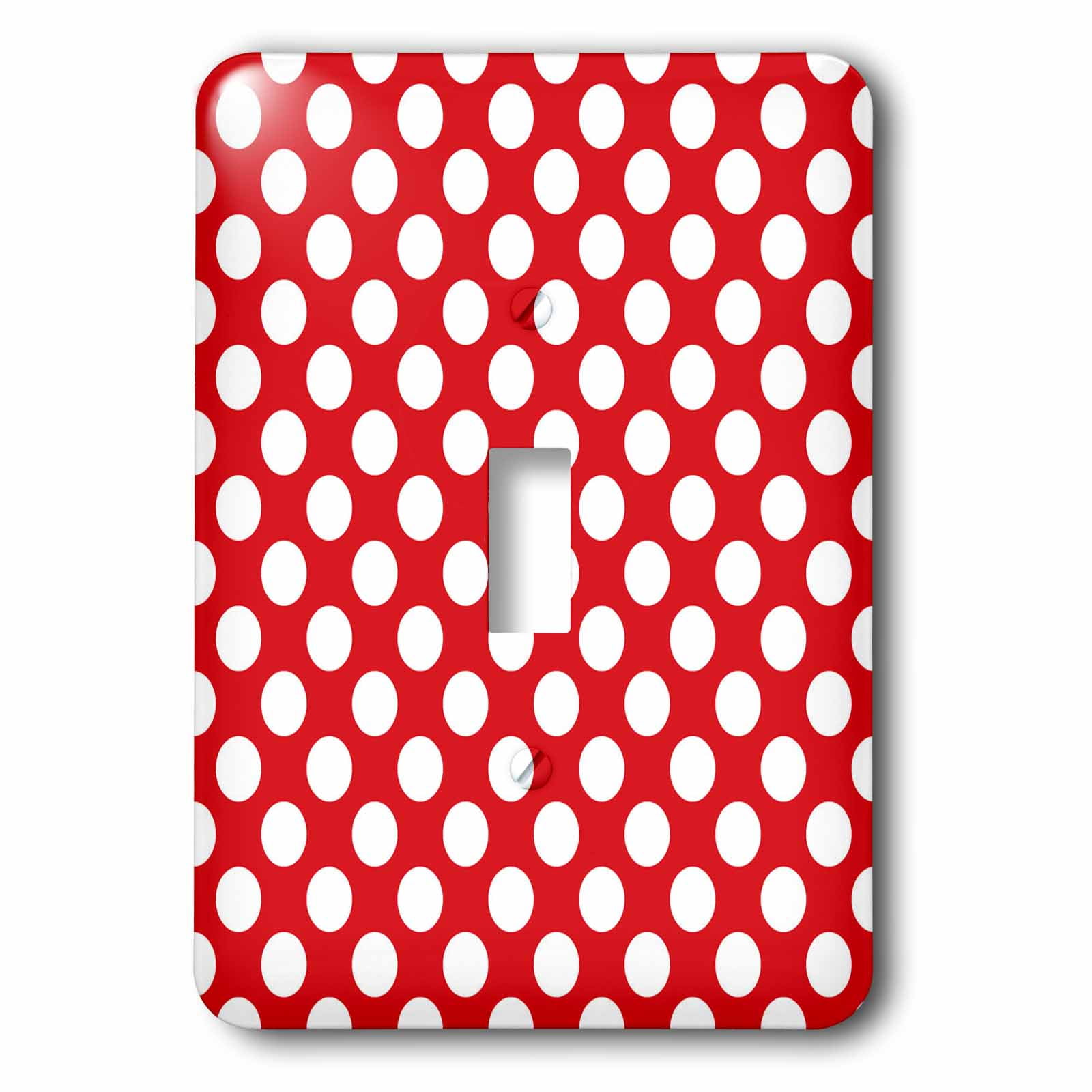 Large White Polka Dots On A Red Background single toggle switch lsp ...