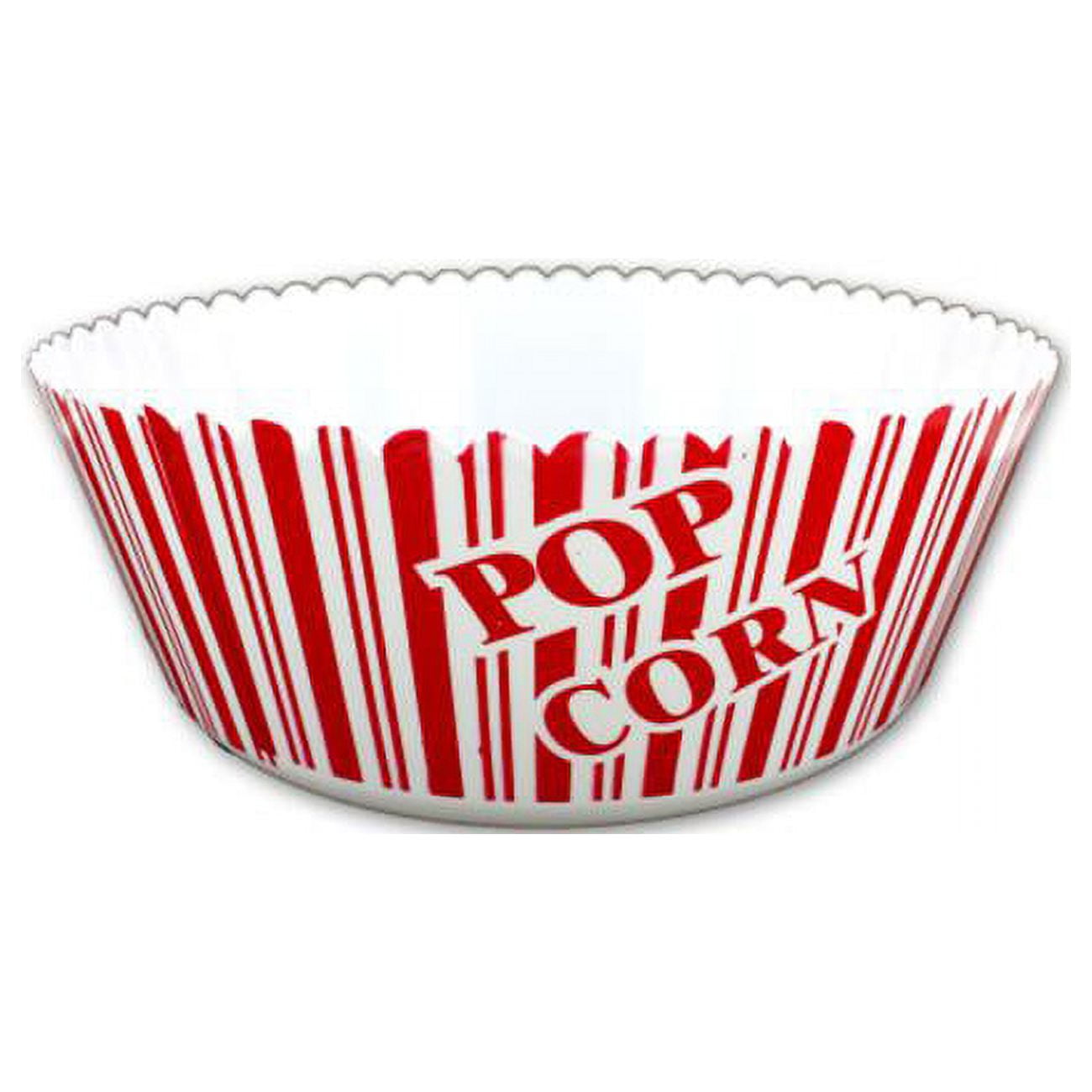 Large White/Red Popcorn Bowl - Pack of 48 - Walmart.com