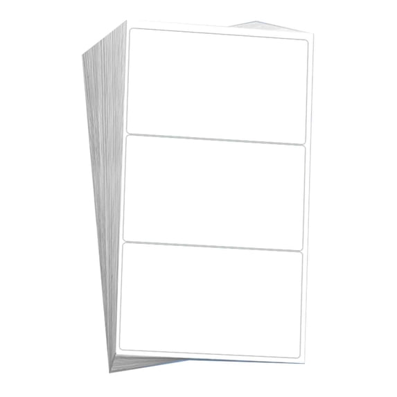 Helianthus Large White Sticky Labels, 60 Pieces, Waterproof Self ...