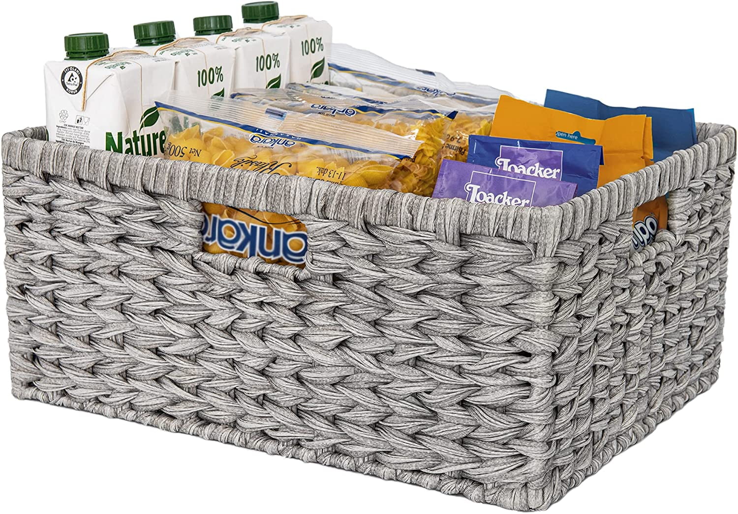 Large Wicker Basket for Storage, Waterproof Baskets for Shelves ...
