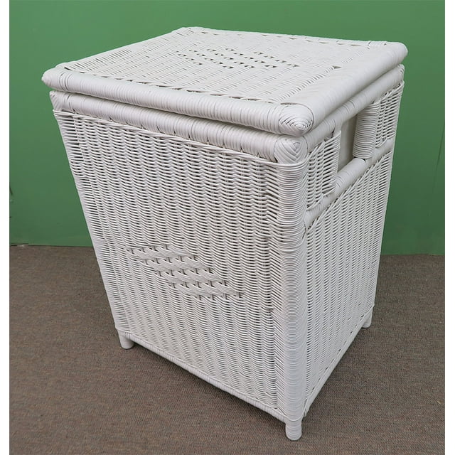 Large Wicker Hamper with Removable Cloth Lining, All Natural Rattan ...