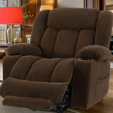 Sfxingyou Large Power Swivel Rocker Recliner with Massage and Heat, USB ...