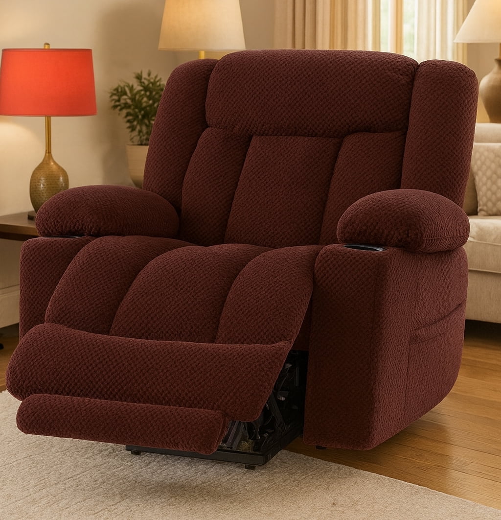 Large-Wide Power Lift Recliner Chair for Elderly, Big and Tall, Heat ...