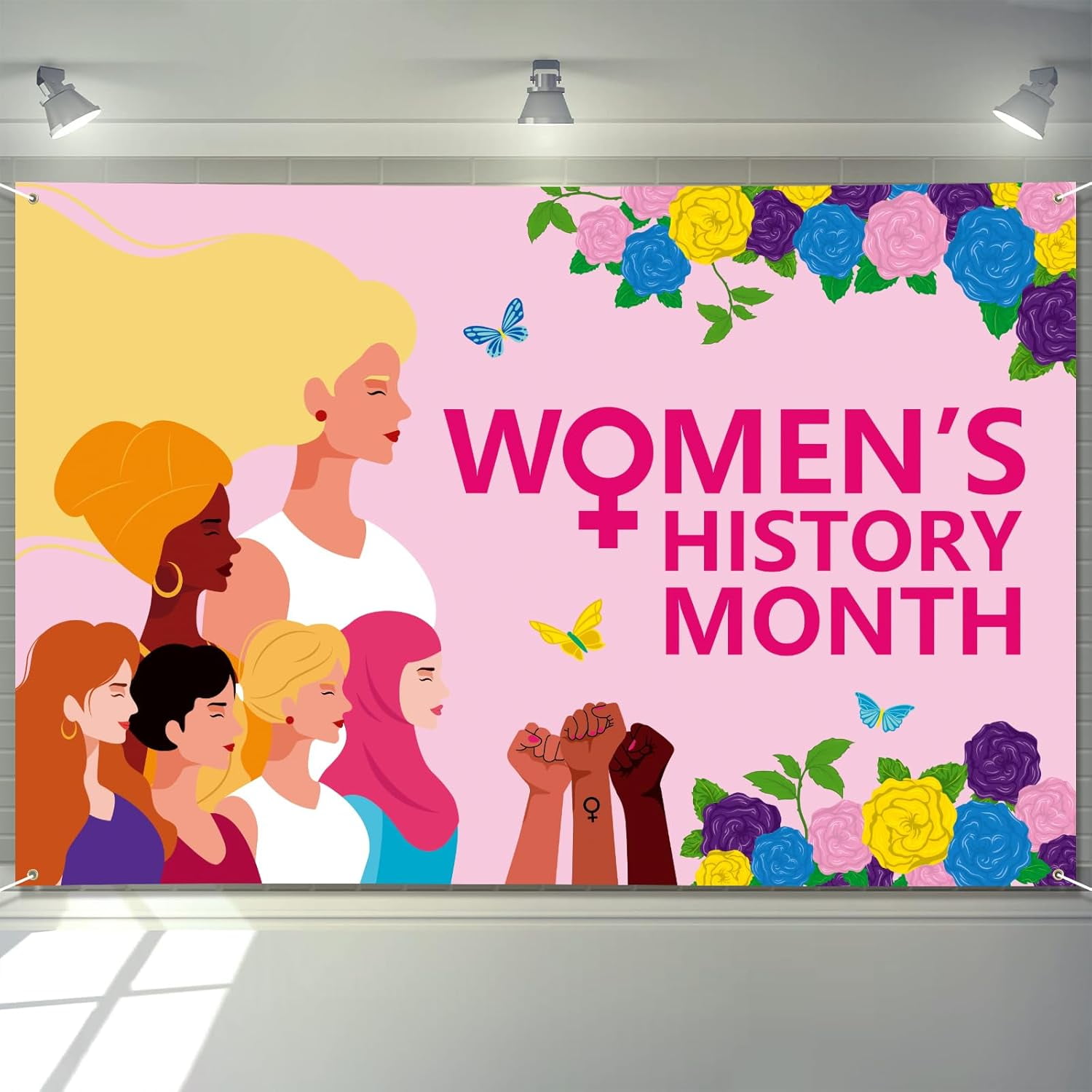 Large Womens History Month Banner March National Womens History Month ...