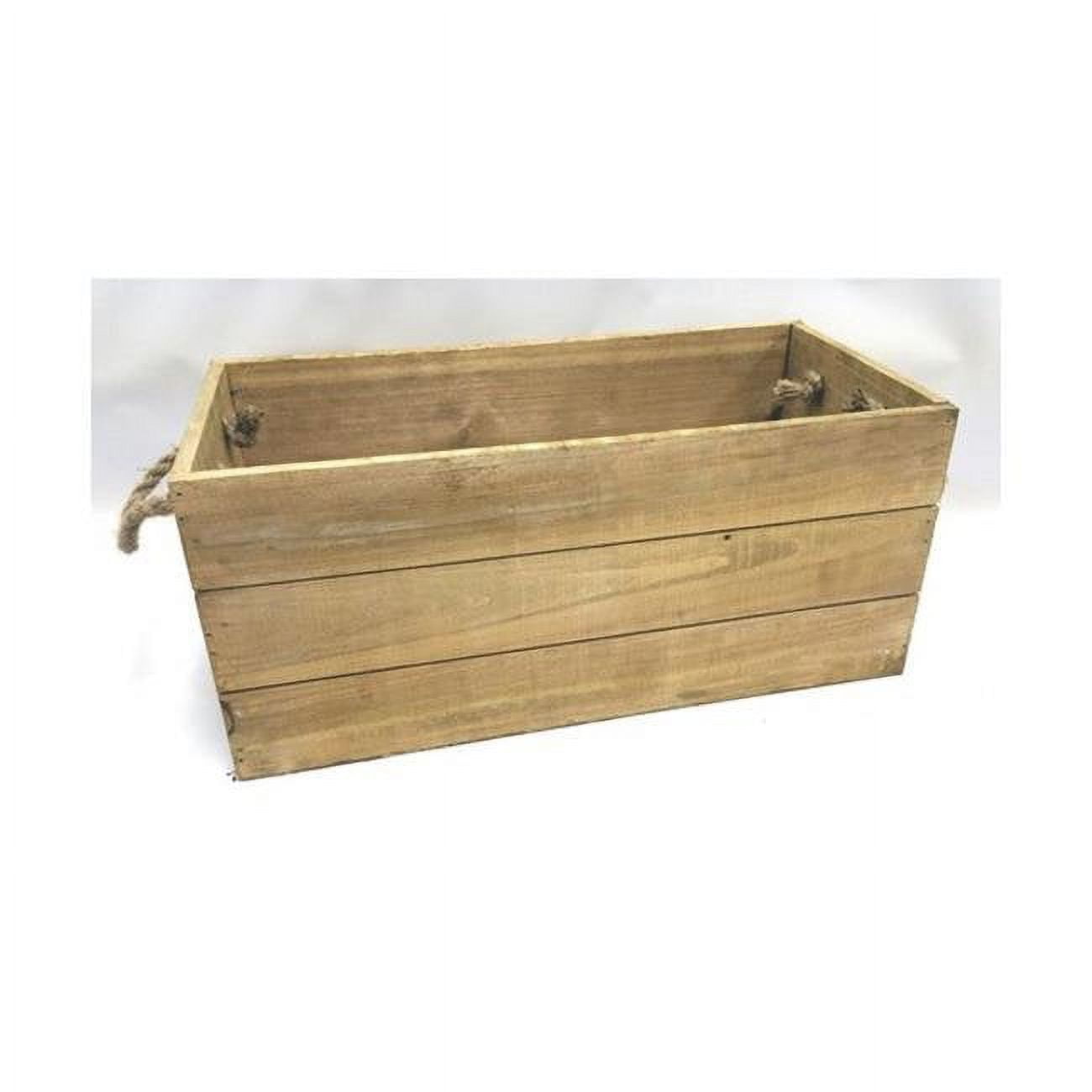 Large Wood Containers With Rope Handles - Walmart.com