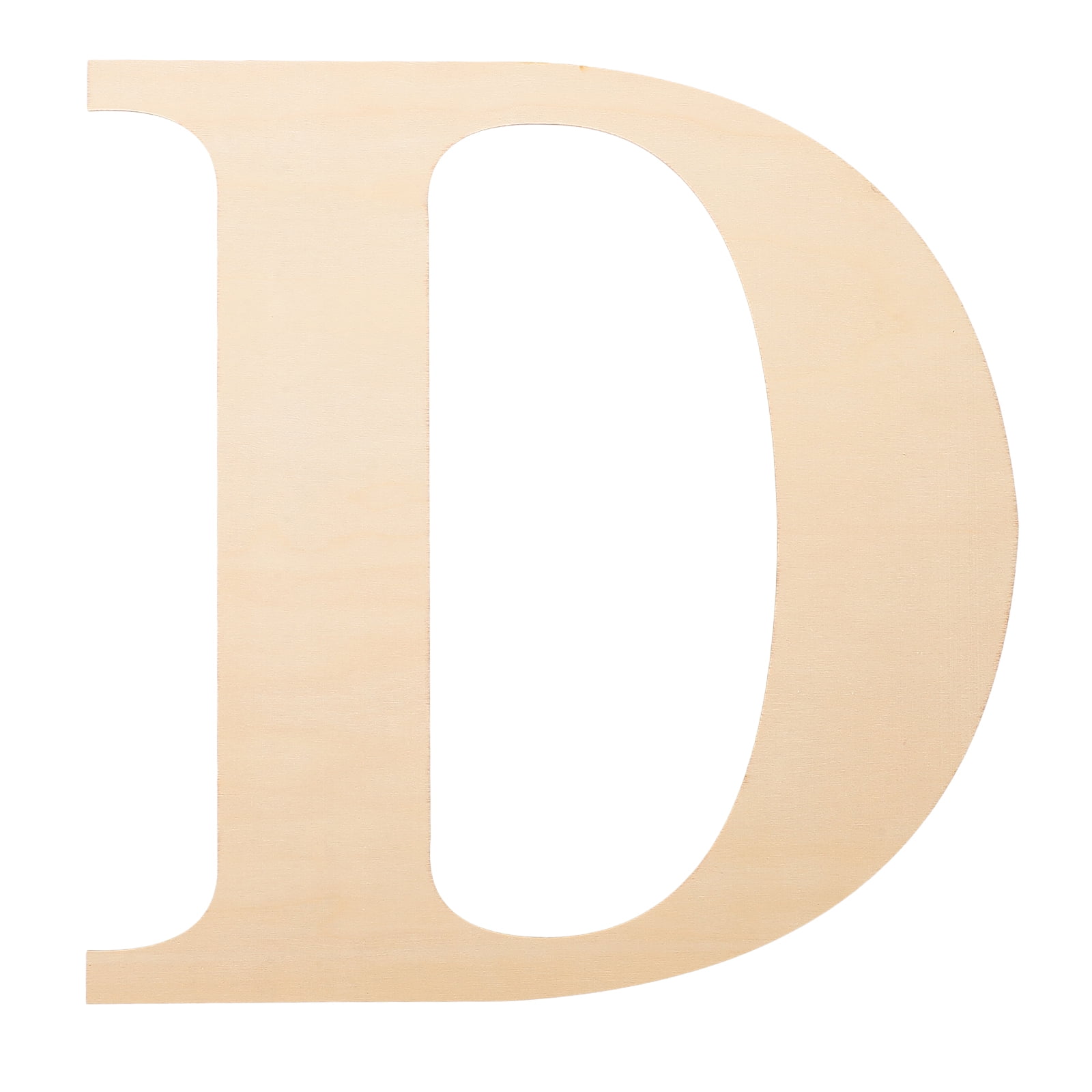 Large Wood Letters 12inch Big Wood Letters D Shape Cutout Alphabet ...