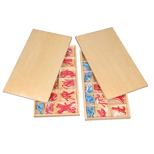 Large Wood Movable Alphabet, Cursive-Montessori Materials Letter ...