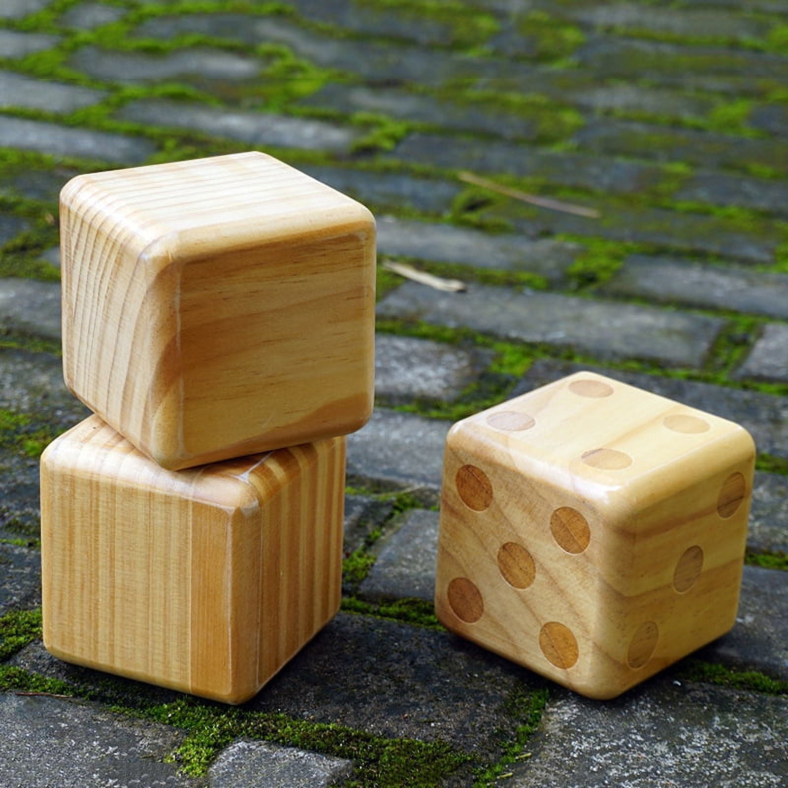 Large Wooden Dice Game Prop Outdoor Yard Wood Dice Large Backyard Game ...