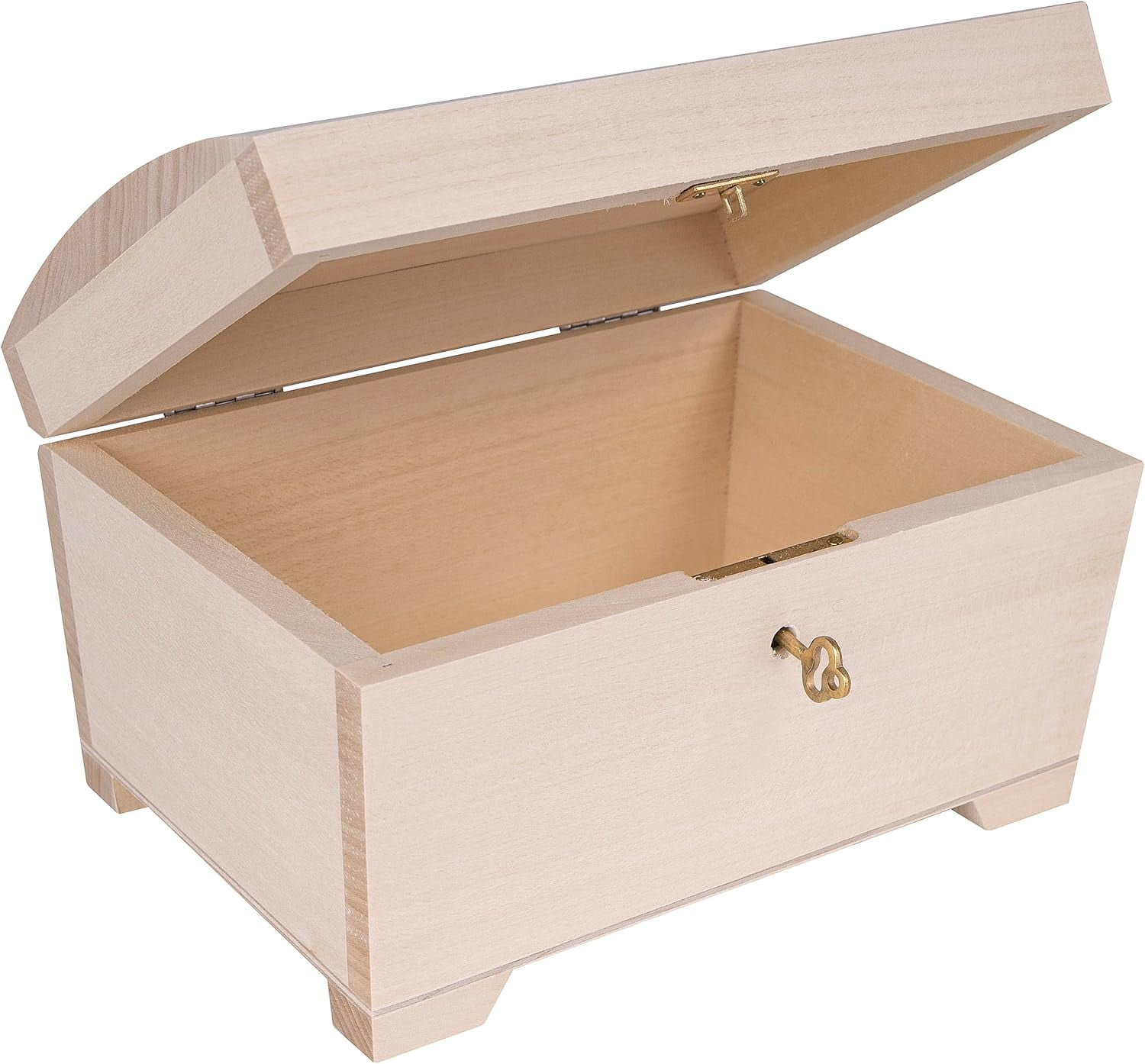 Large Wooden Jewelry Box | Lockable Storage Box with Lock & Key | 7.87 ...