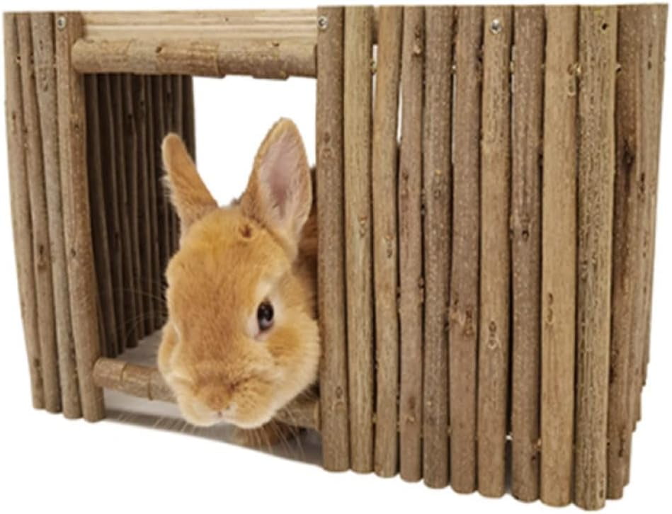 Large Wooden Rabbit Nest Bunny House and Hideouts Small Animal Play ...