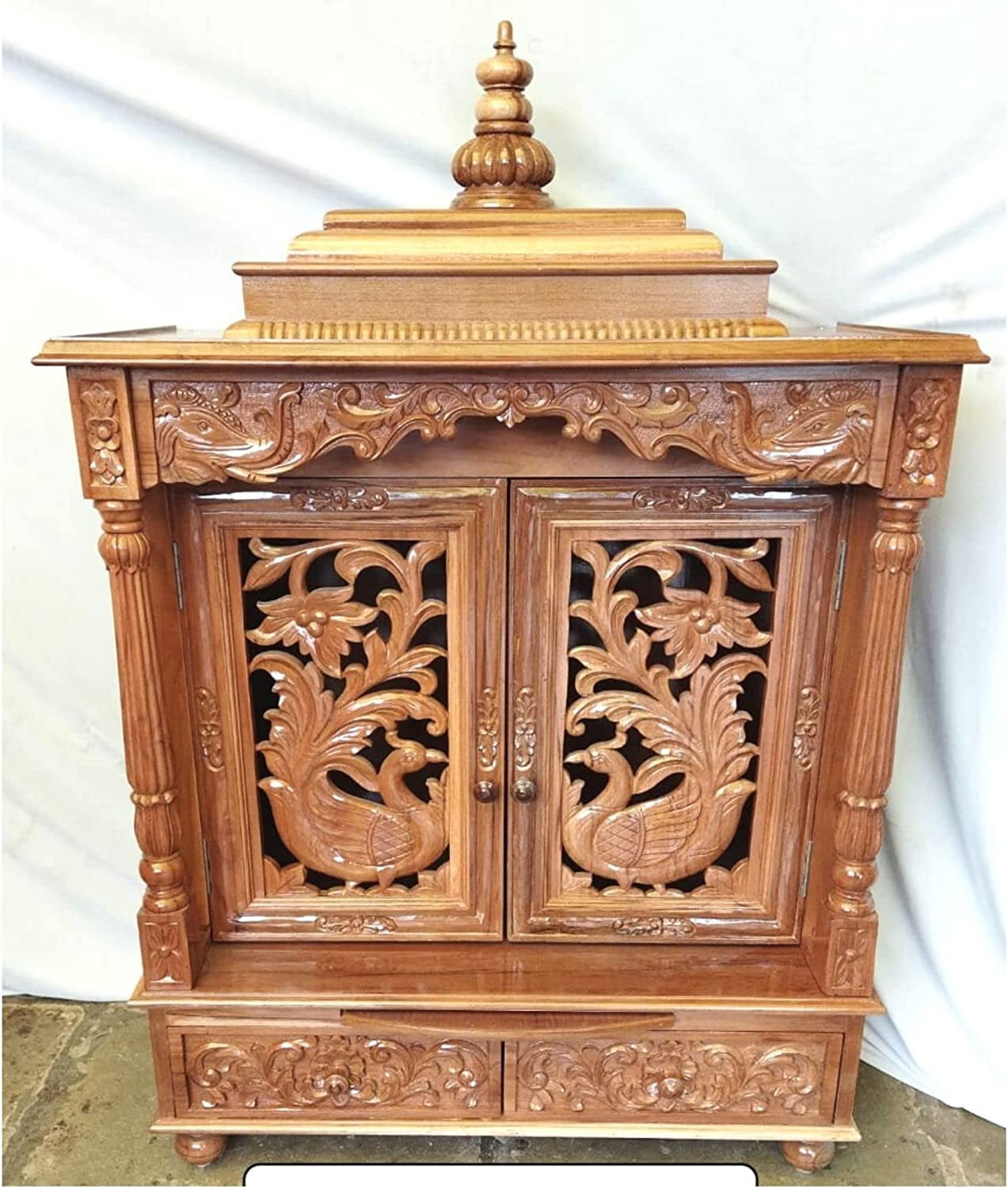 Large Wooden Temple Hindu Mandir Teak Wood Temple South Indian Temple ...