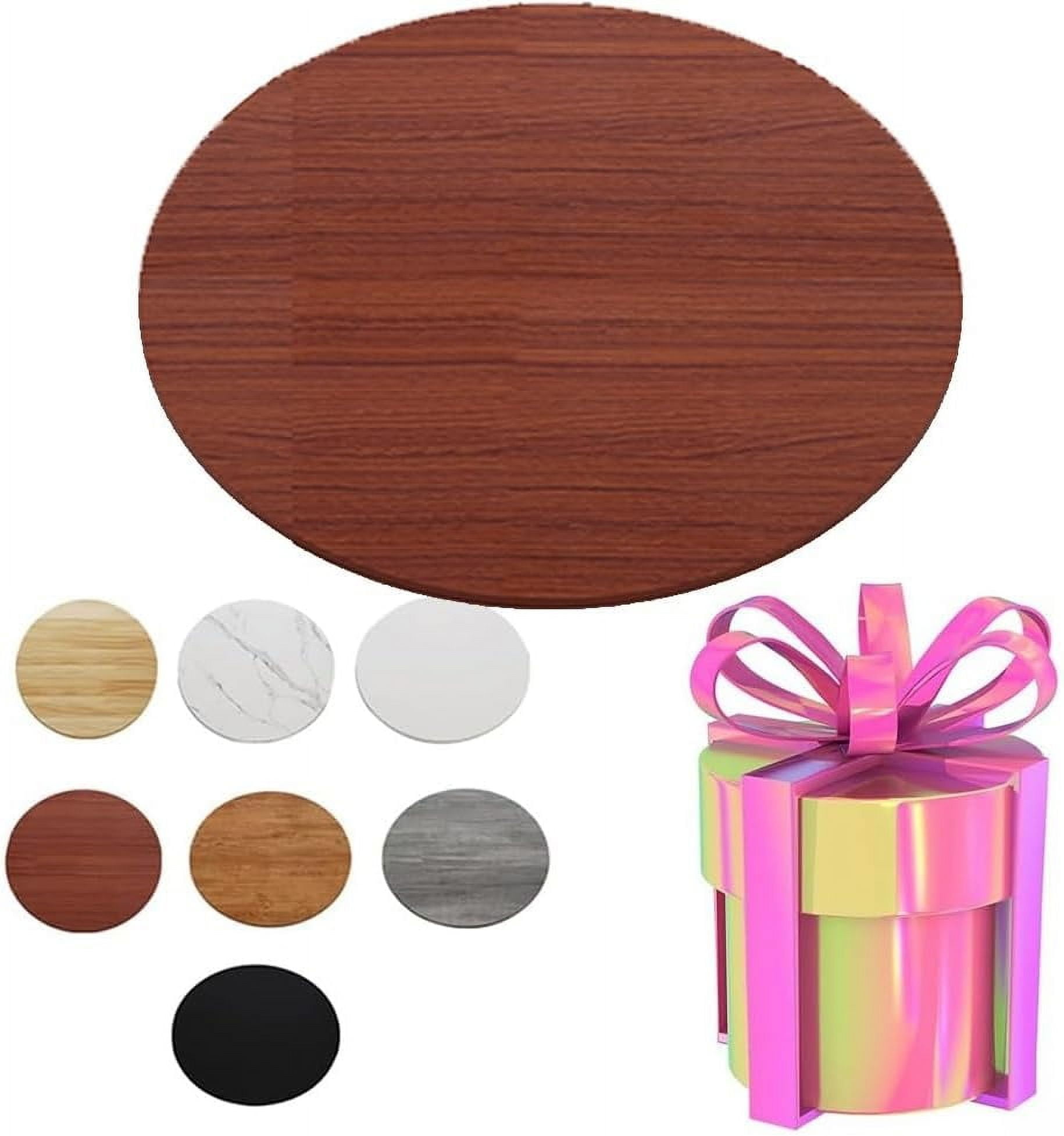 Large Wooden Turntable for Dining Table 30in Heavy Duty Serving Tray ...