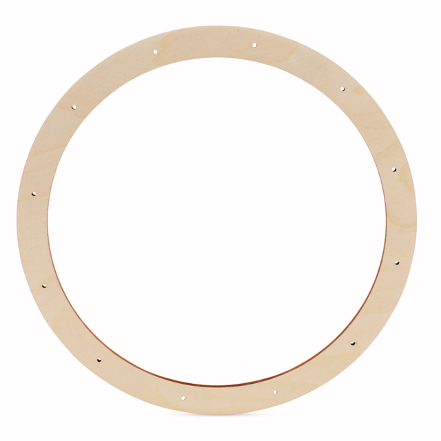 Large Wreath Frame 13-inch Diameter, Pack of 1 Wood Wreath Forms, Wood ...