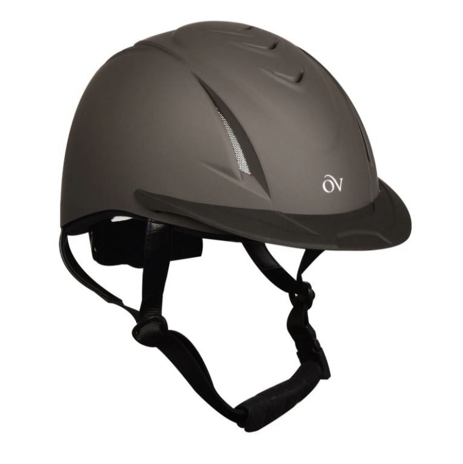 OVATION Adult Unisex Deluxe Schooler Riding Helmet, Color: Dark Grey ...