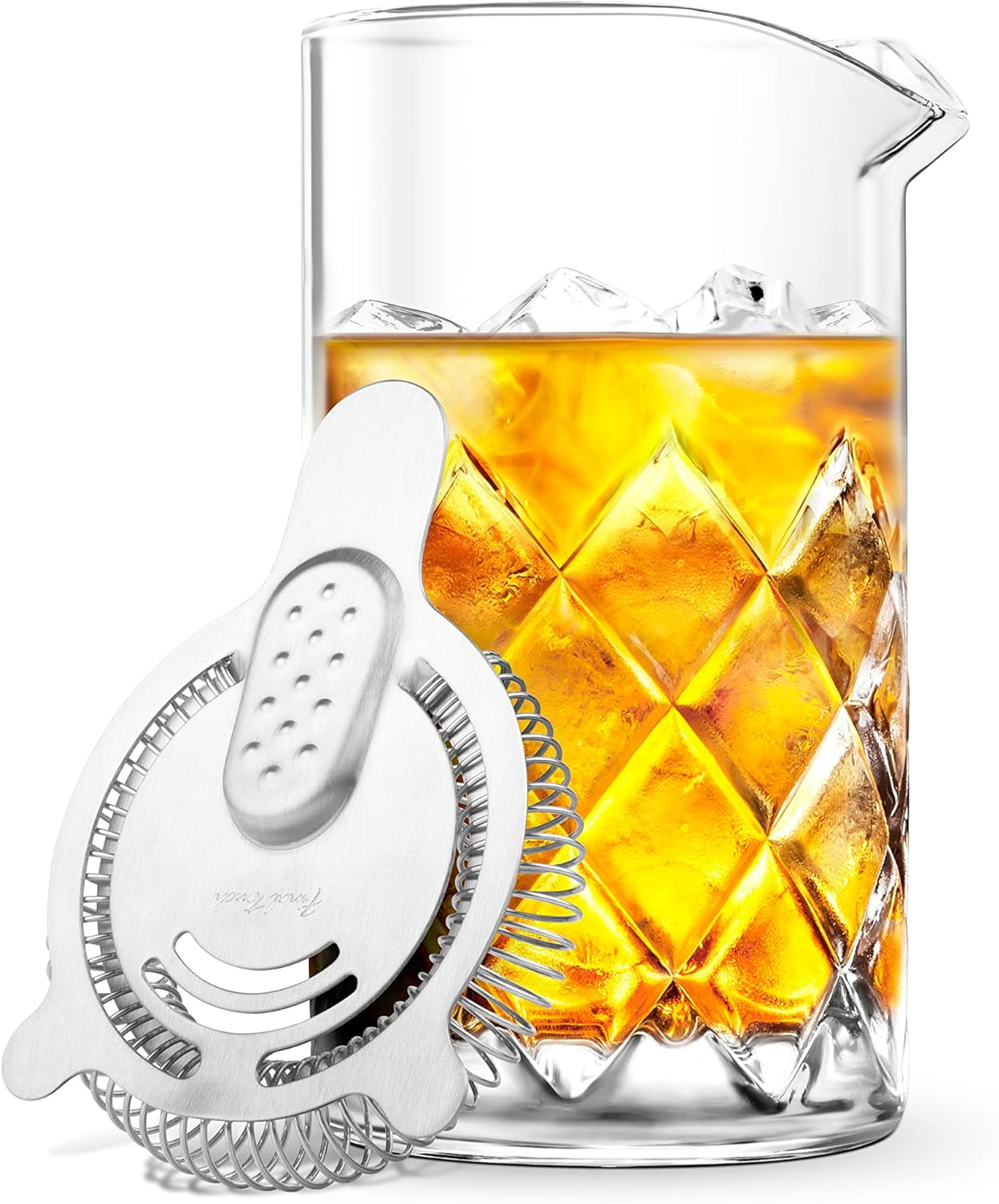 Large Yarai Mixing Pitcher with Strainer - Bartending Tool for Perfect ...