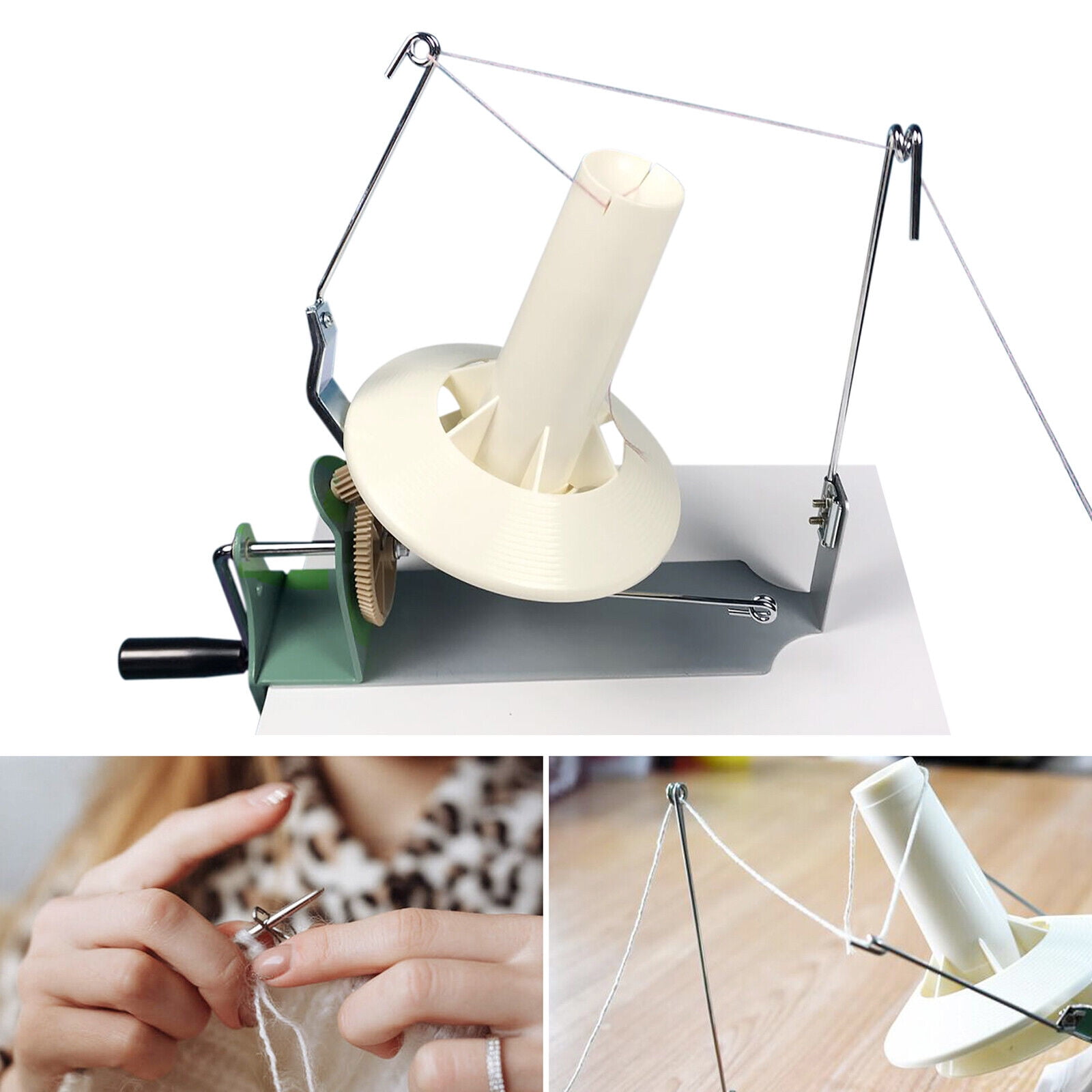 Hand Operated Large Yarn Ball Winder Jumbo Nylon Fiber/Wool/String Ball ...