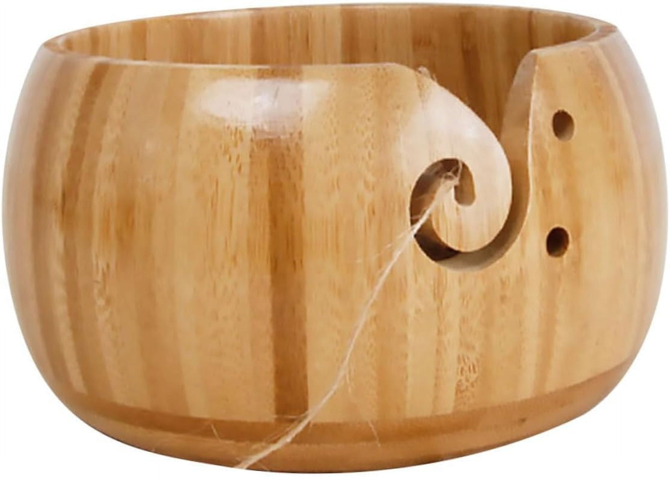 Large Yarn Bowl Crochet browl with Lid Yarn Bowls for Knitting Yarn ...