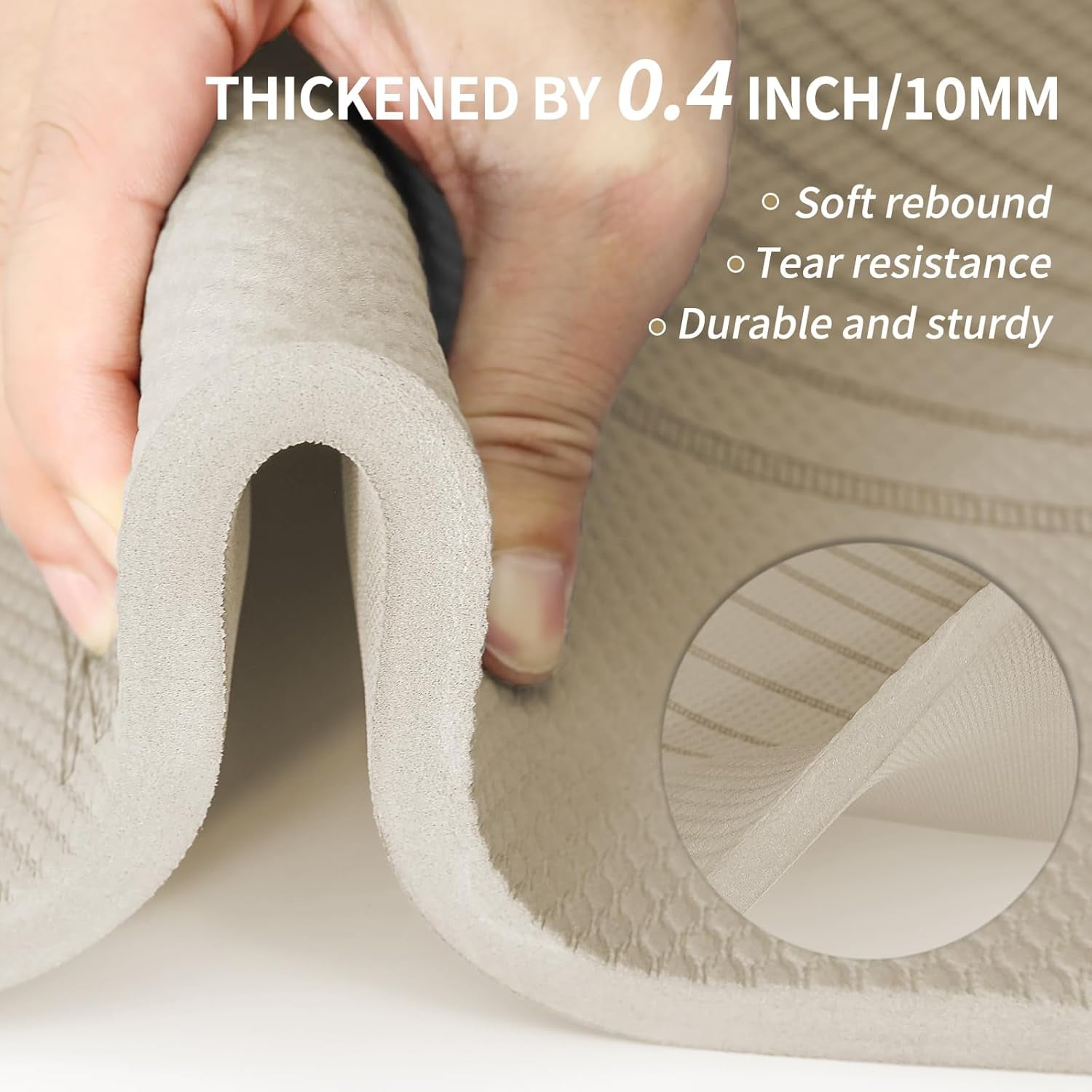 Large Yoga Mat-72’x36’x0.4’ Extra Width ＆ Thick,Comfortable,Non-Slip ...