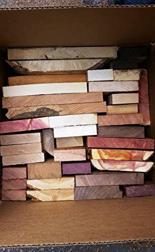 Large box full of board cut-offs. Scrap boards, and lumber ends. Scrap ...