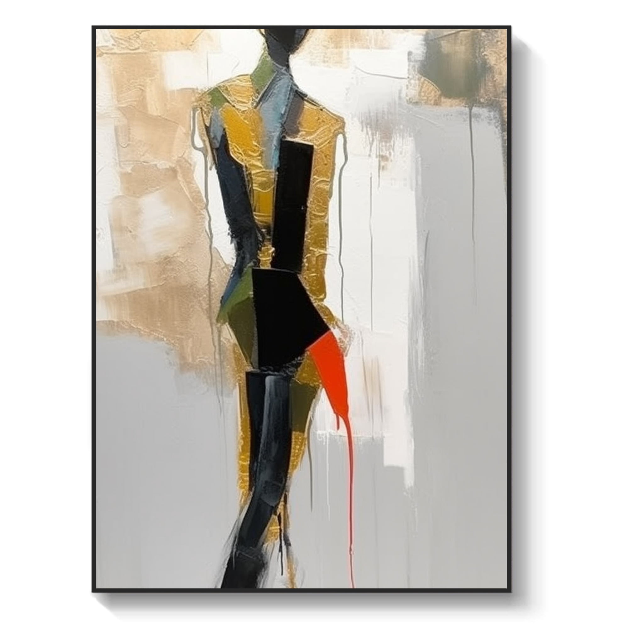 Large boy portrait handmade abstract oil painting, 100% handmade oil ...
