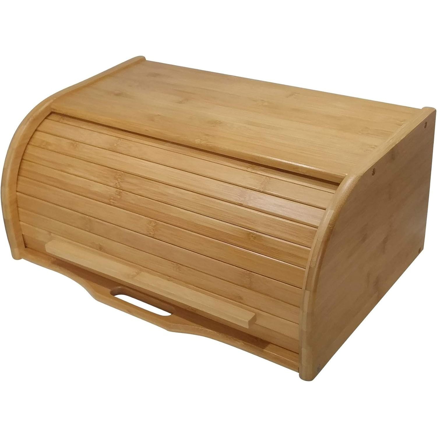 Large bread box bread basket wooden box storage boxes kitchen counter ...