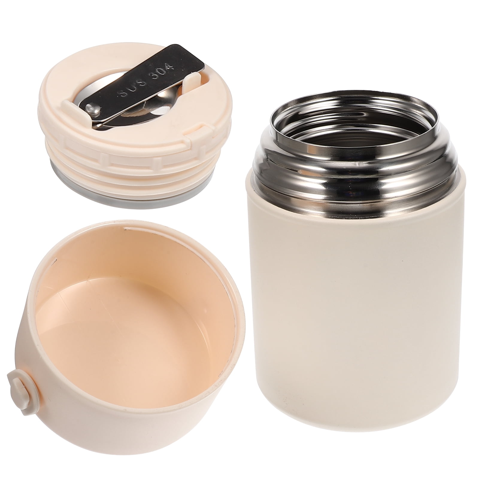 Eease Large-capacity Food Container Insulated Food Jar With Spoon ...