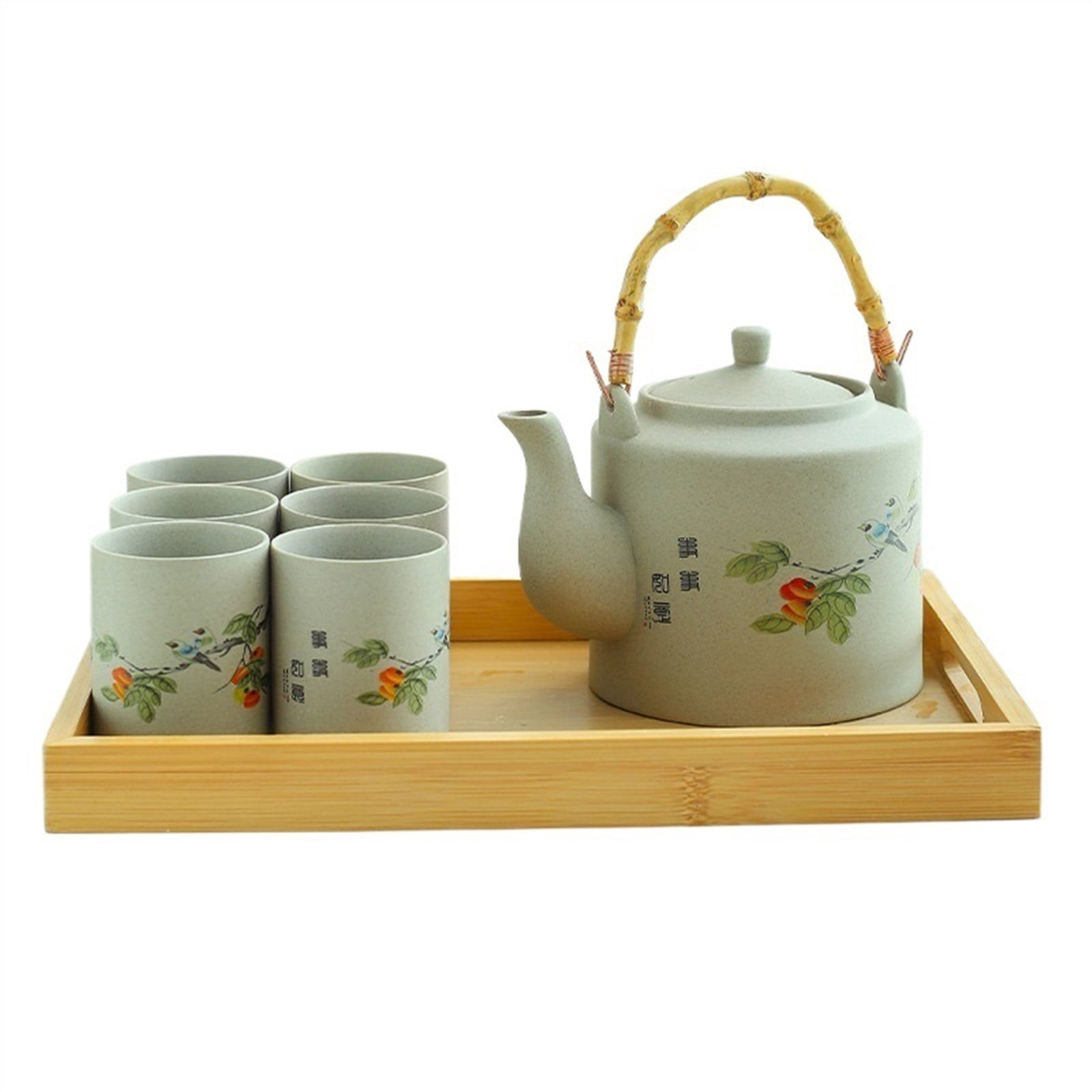 Large-capacity lifting beam tea set complete set of one pot and six ...