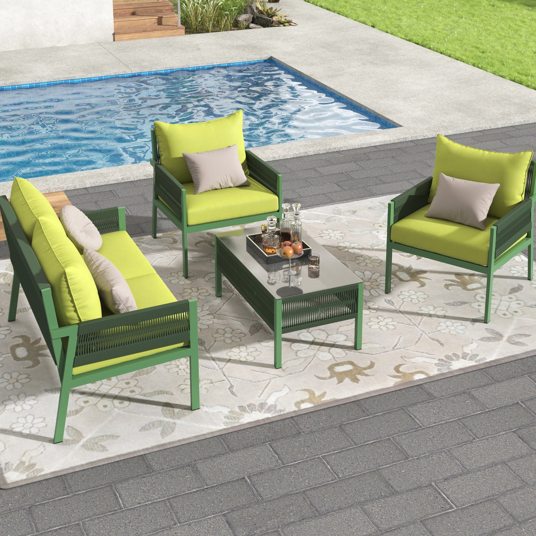 Large carrying capacity, modern rope design - Sturdy outdoor set for ...