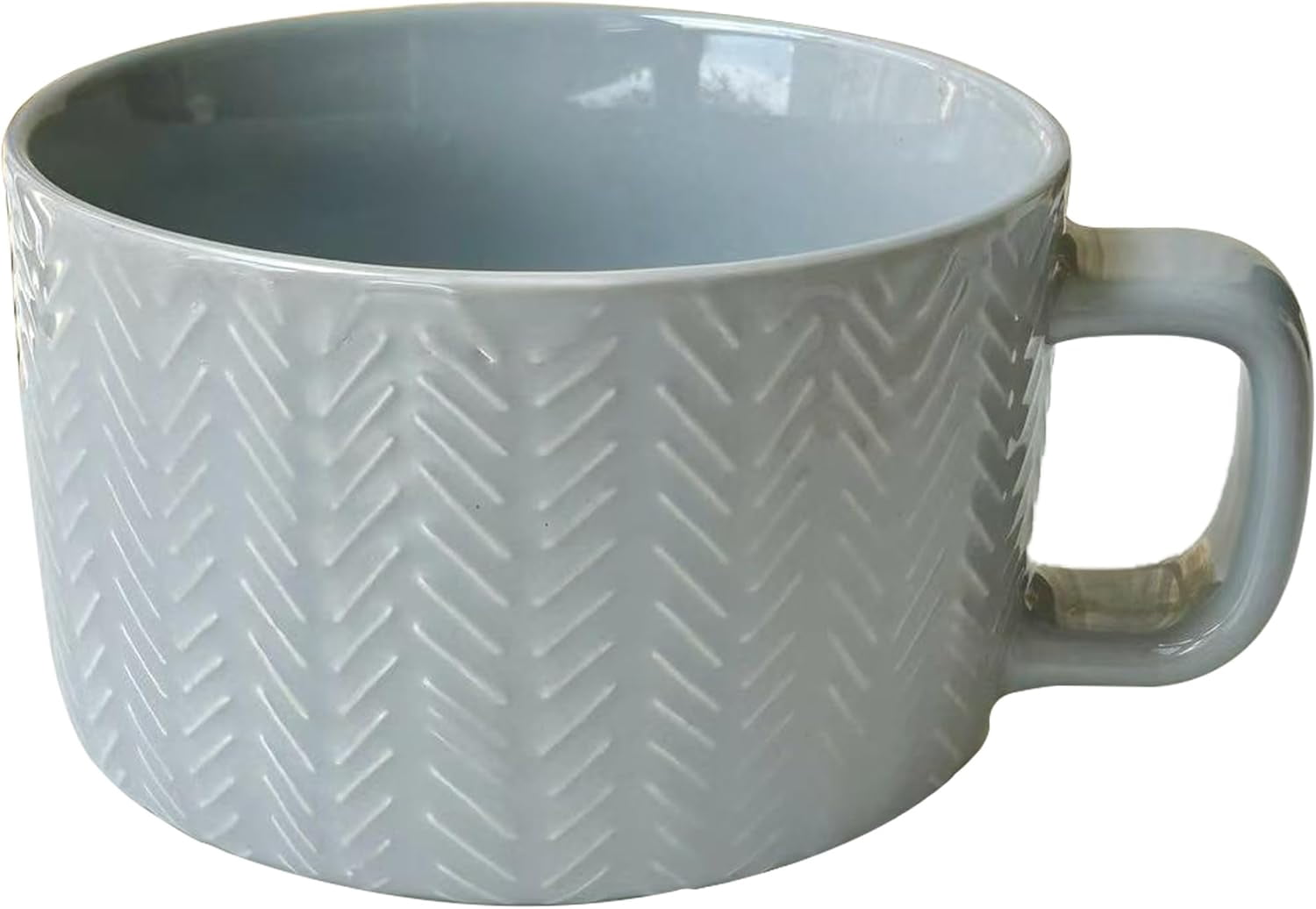 Large coffee cup ceramic soup mug with handle 24 oz giant soup mug bowl ...