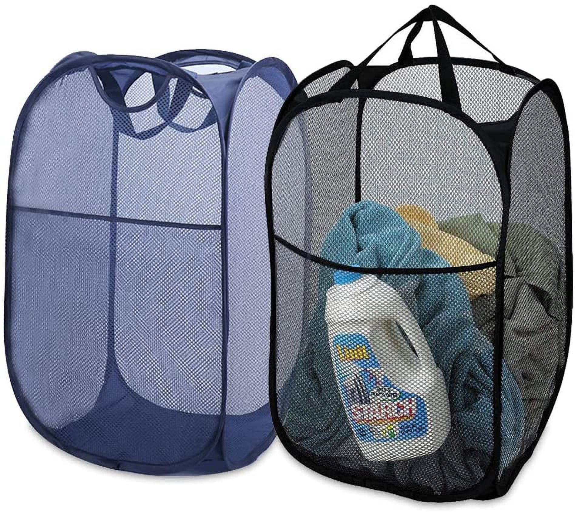 Large collapsible laundry basket sorter, a set of 2 laundry baskets can ...