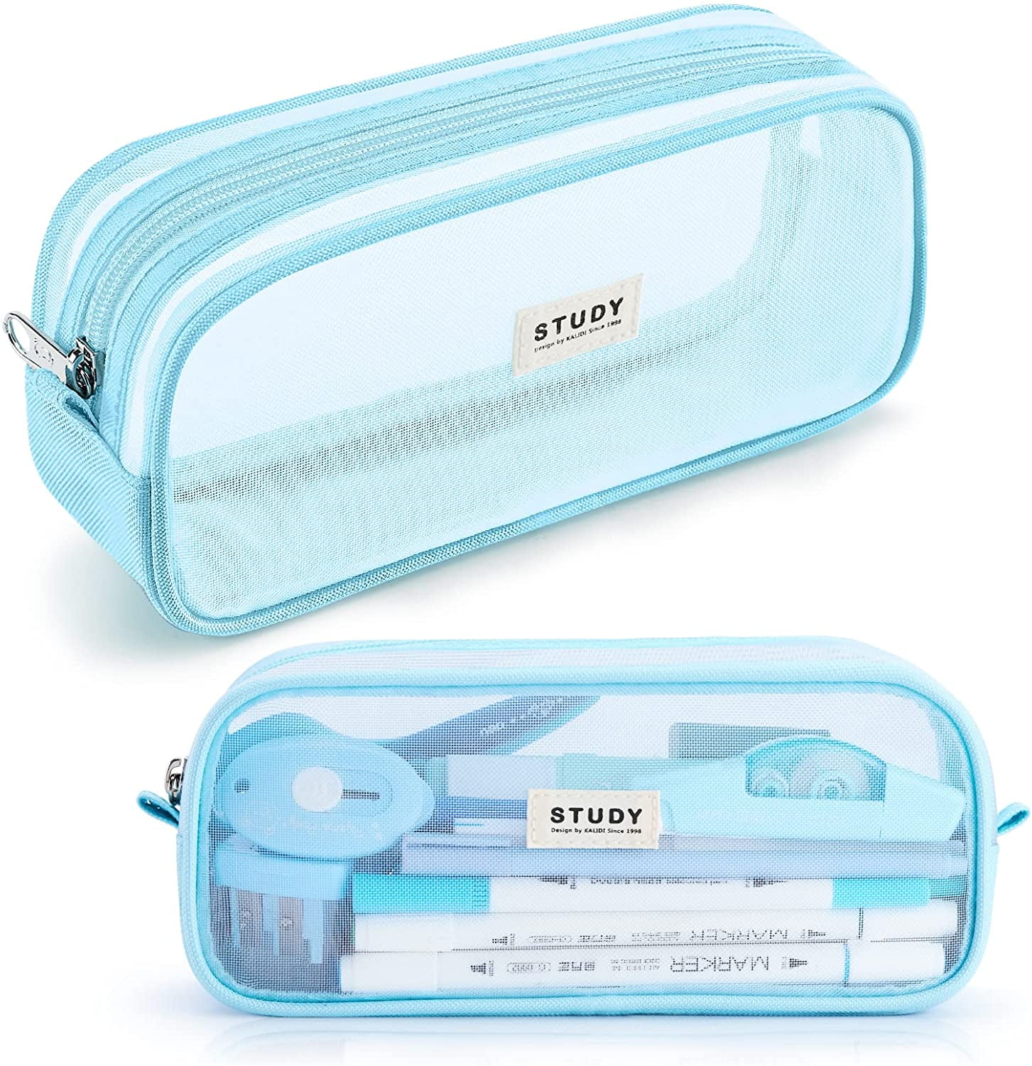 Large colorful transparent pencil box for teenagers school supplies ...