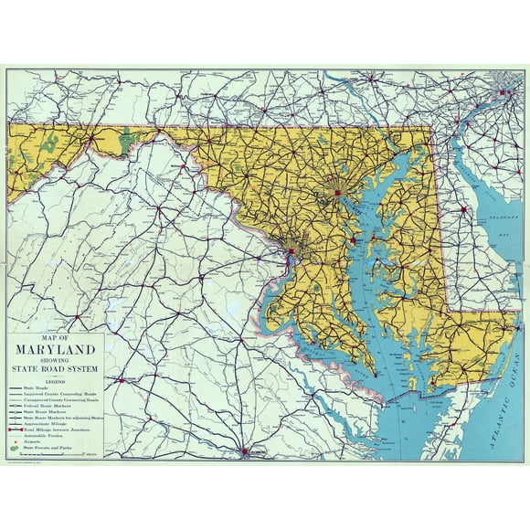 Map Maryland Counties