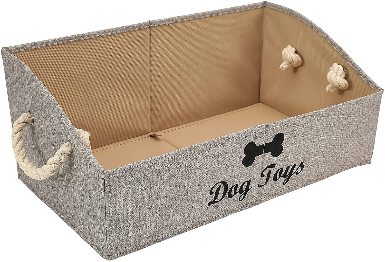 Large dog toy bin puppy shallow toy baskets dog toy storage perfect for ...