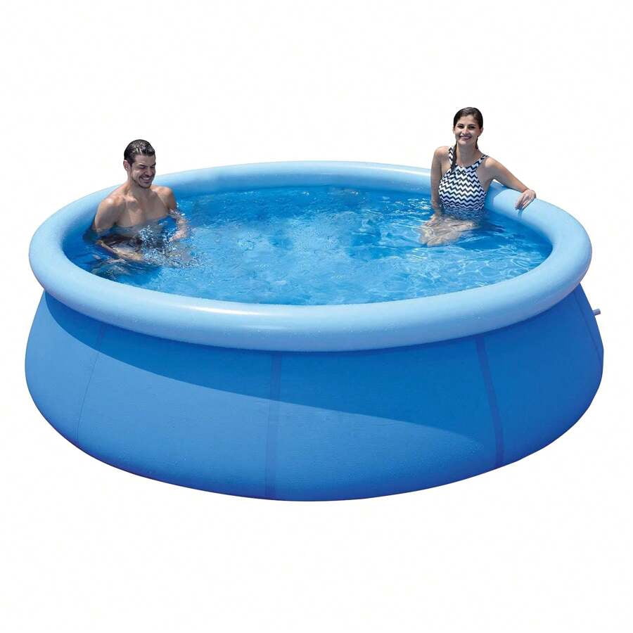 Large inflatable ground swimming pool, outdoor top ring blowing ...