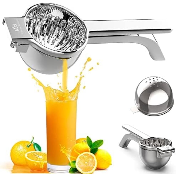 Large lemon squeezer, Manual Juicers stainless steel citrus juicer All ...