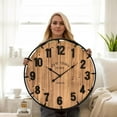 Large old town farmhouse wall clock-Large Wall Clock 30 Inches - Rustic ...