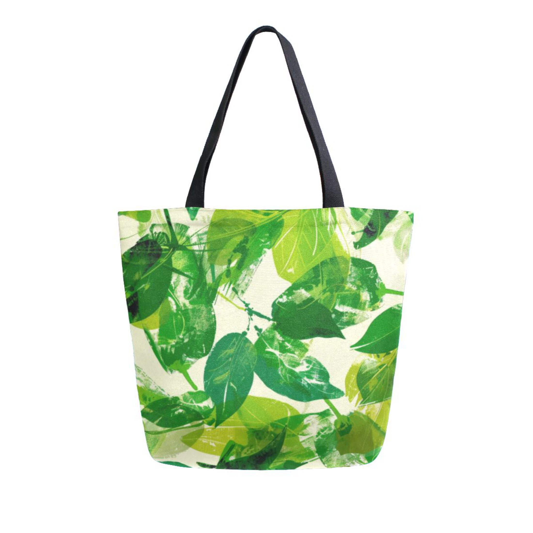 Large opening canvas tote bag, thickened canvas shopping bag, commuter ...