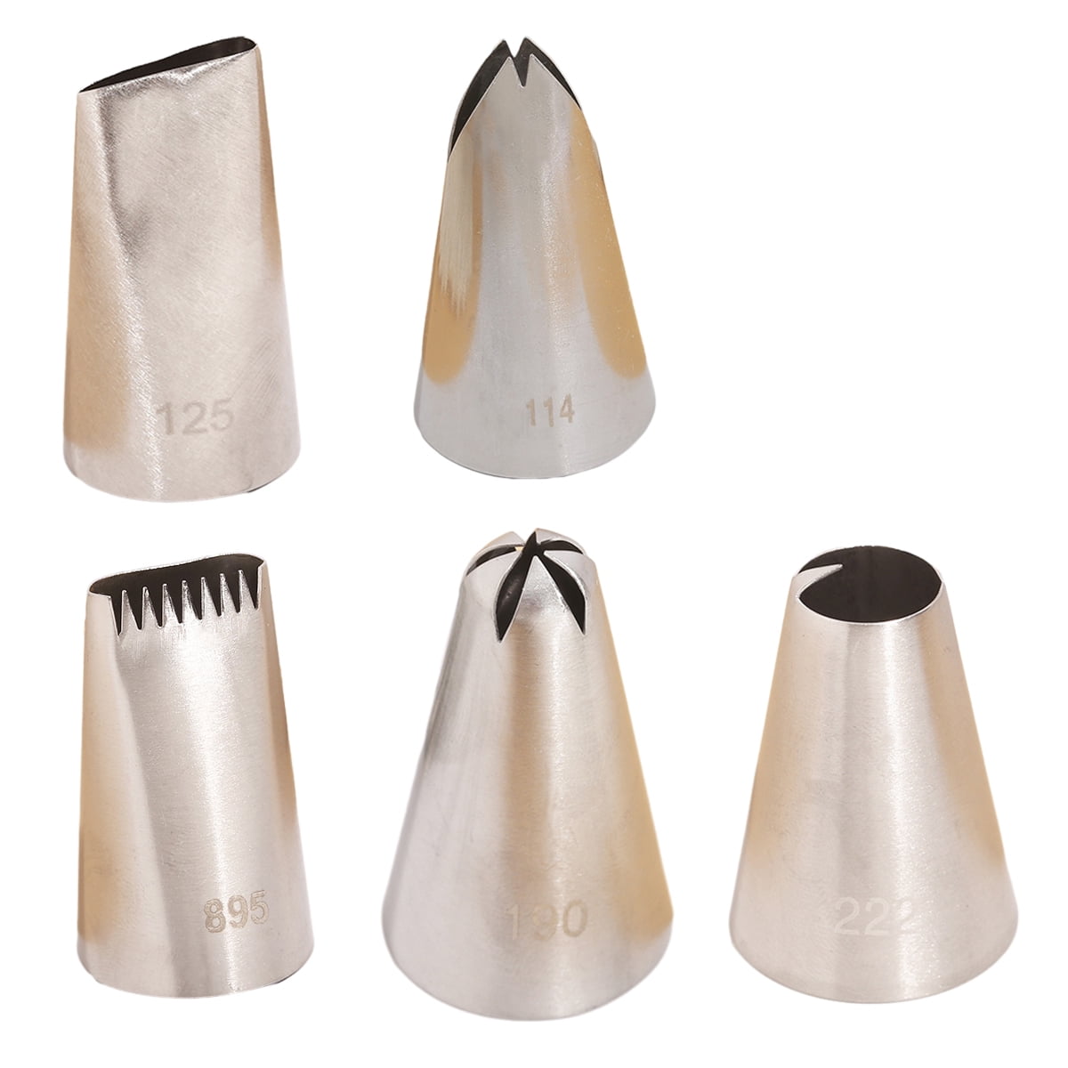 Large pipe set, stainless steel decorative nozzle head, cake cake ...