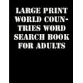 Large print World Countries Word Search Book for Adults: large print ...